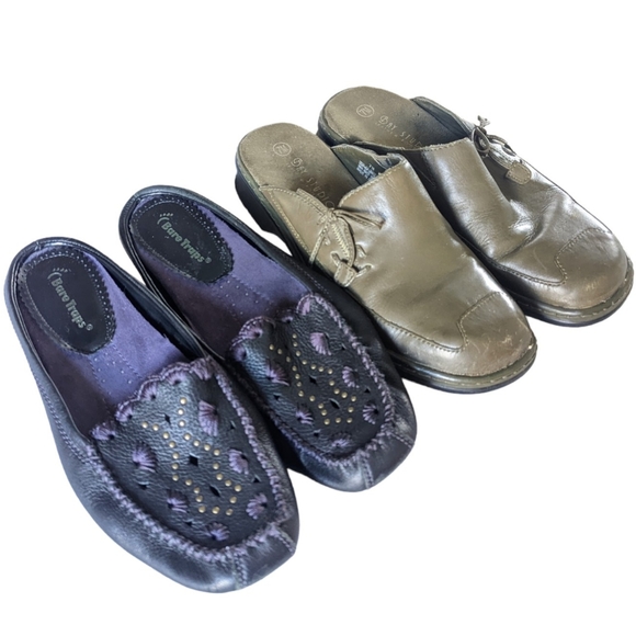 BareTraps | Shoes | Mule Shoe Lot Sz 7 Bare Traps And Bay Studio Green ...